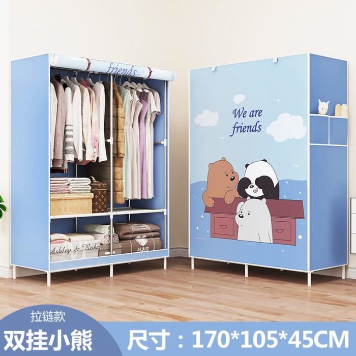 Armoire de Rangement en Tissu, Penderie avec Housse, Placard, Garde ...