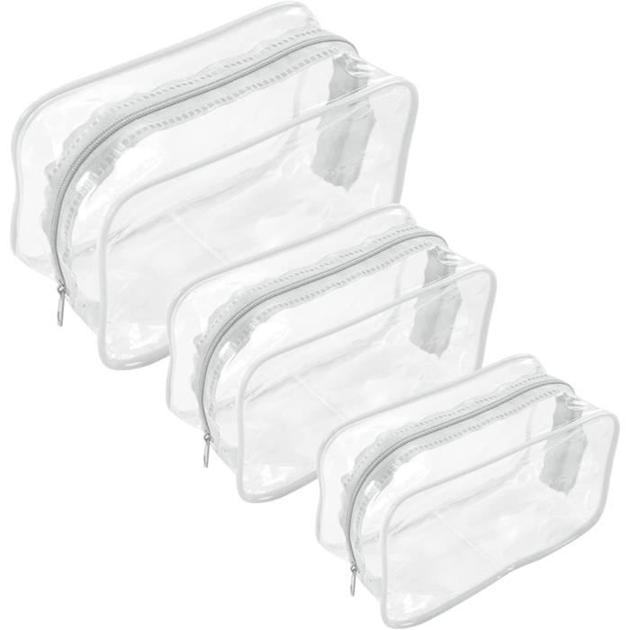 3 Pièces Trousse De Toilette Transparente, Voyage Sac De Toilette ...