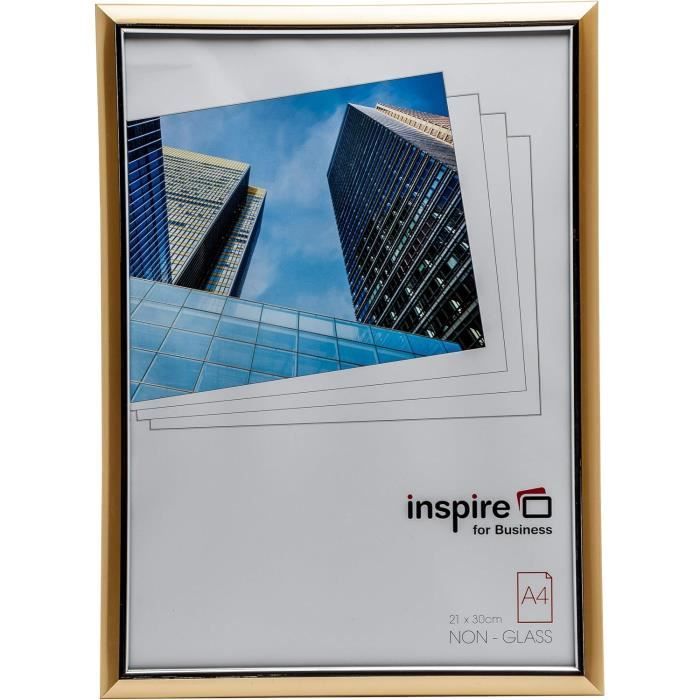 Cadre photo Easyloader - Doré - A4 (21x30cm) - Plexi - Certificat ou ...
