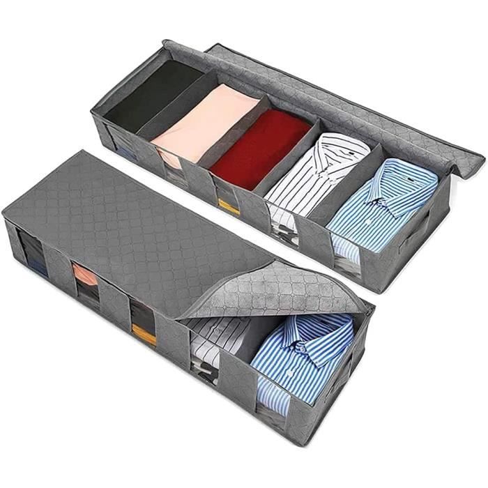 Boîte Rangement,Caisses Rangement,Boîte Range pour Vêtement,avec ...