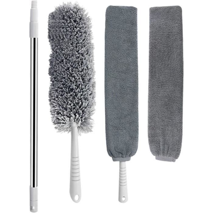 Plumeau en microfibre lavable flexible avec manche télescopique 2 ...