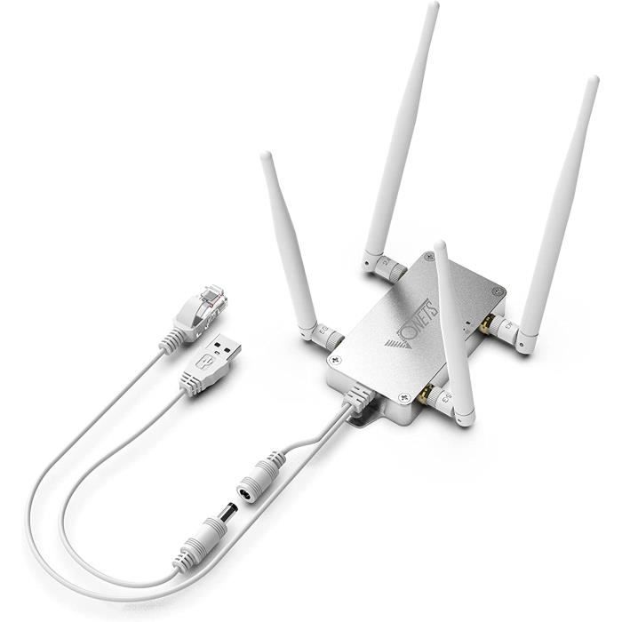 Pont Wi-FI Double Bande répéteur-routeur Ethernet WiFi RJ45 avec 4 ...