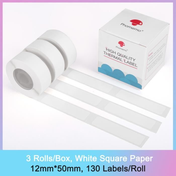 Gommette,Papier autocollant thermique pour billet Phomemo D30 ...