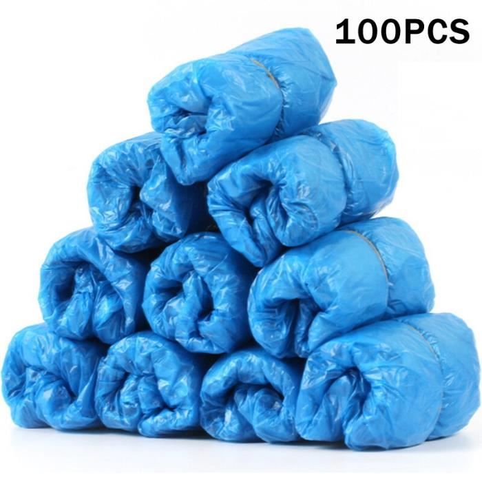 Chaussures,Couvre bottes antidérapants jetables en plastique, couvre ...