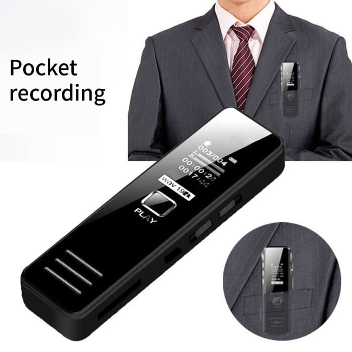 Dictaphones,Enregistreur vocal numérique,Mini Audio activé,Portable ...