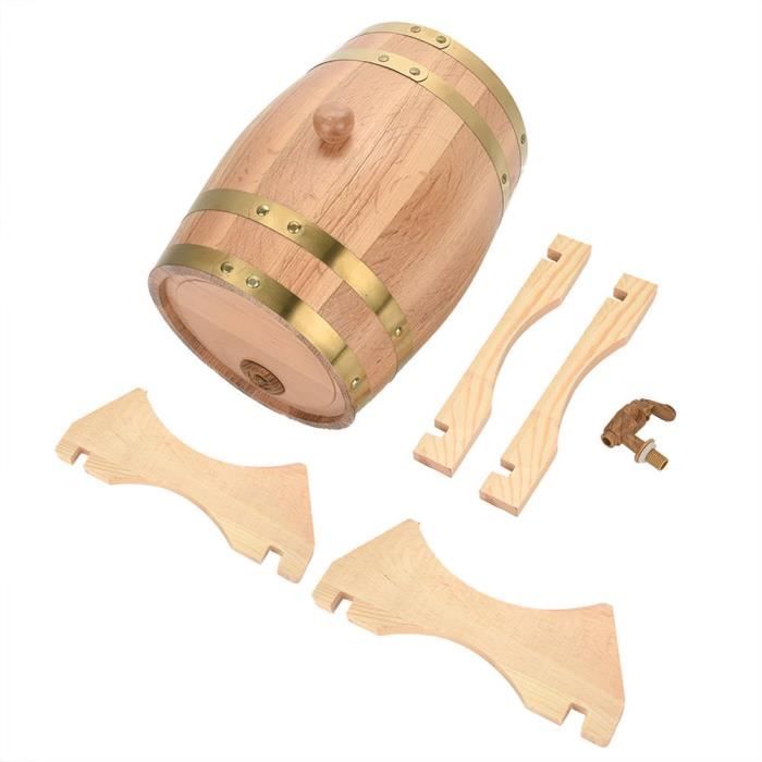 Cikonielf chêne en bois vintage Tonneau de vin en bois de chêne vintage ...