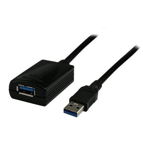 Connectland EXT-REPEATER-USB-V3-5M Répéteur USB 3.0 A-M/A-F 5 m Noir ...