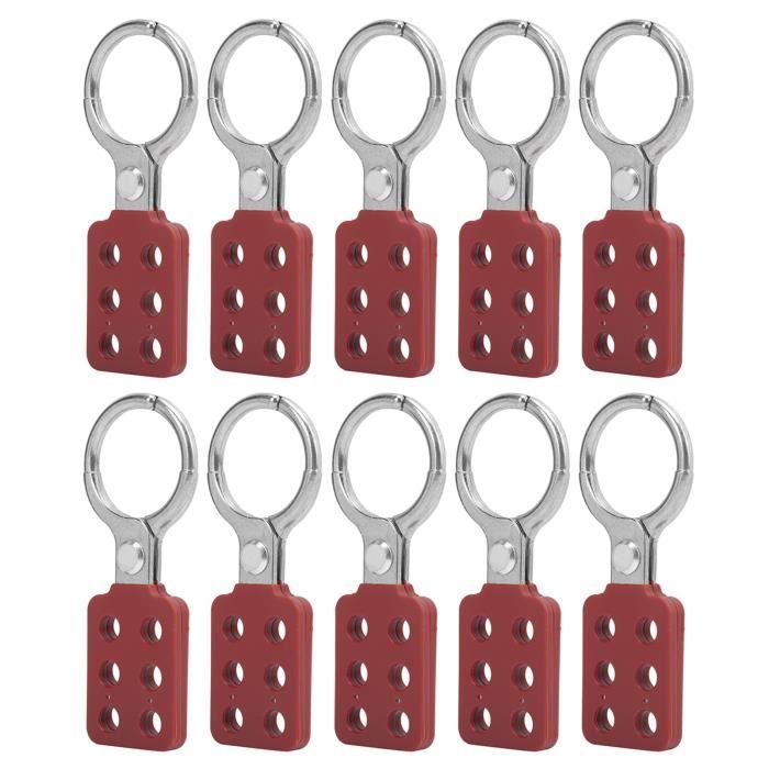 ROM Moraillon De Verrouillage 10Pcs Lockout Hasp Kit Outil De Sécurité ...