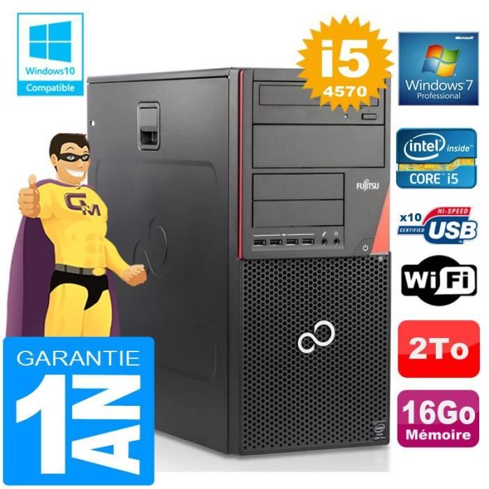 PC Tour Fujitsu Esprimo P720 E85+ Intel Core I5-4570 RAM 16Go Disque ...