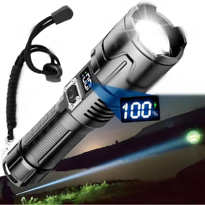 Super Bright 1000000 Lumens High Powerful Led Flashlight,Usb ...