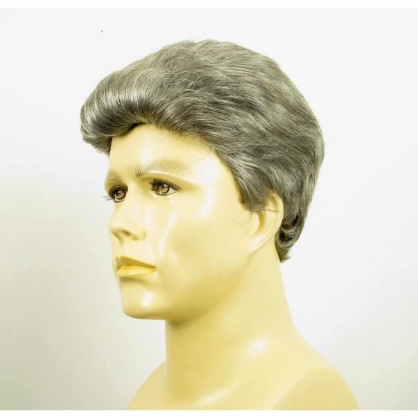 Perruque homme cheveux naturels courte poivre et sel ref JACK 44 ...