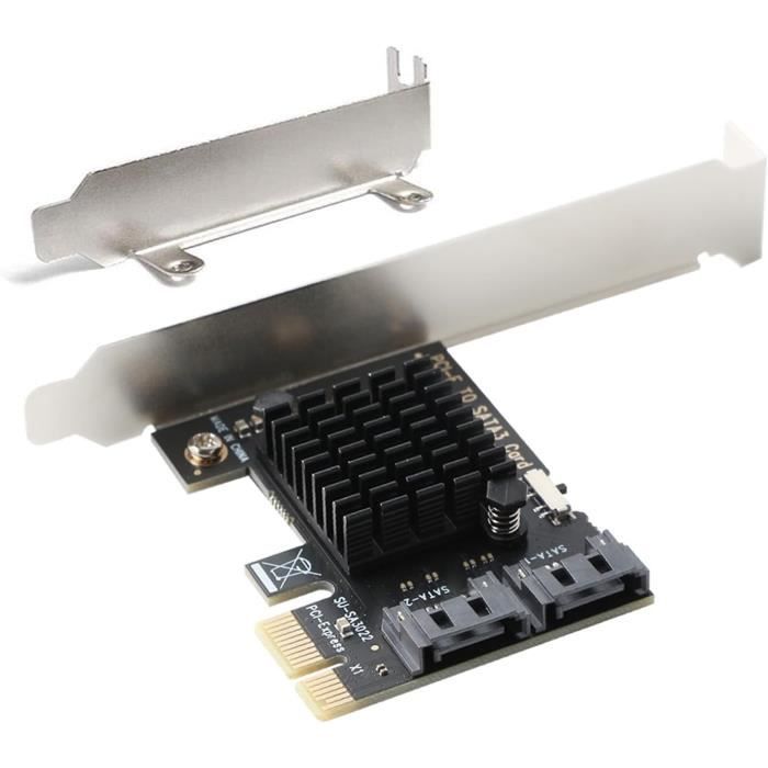 Carte Sata, 2 Ports Avec 2 Câbles Sata, Carte D'Extension De Contrôleur ...