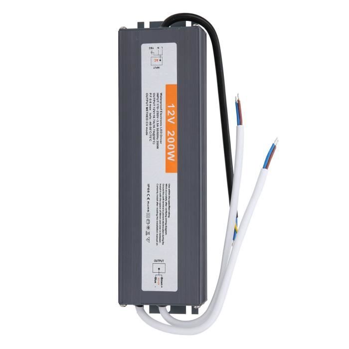 TMISHION Pilote LED étanche 200W Alimentation du Pilote LED ...