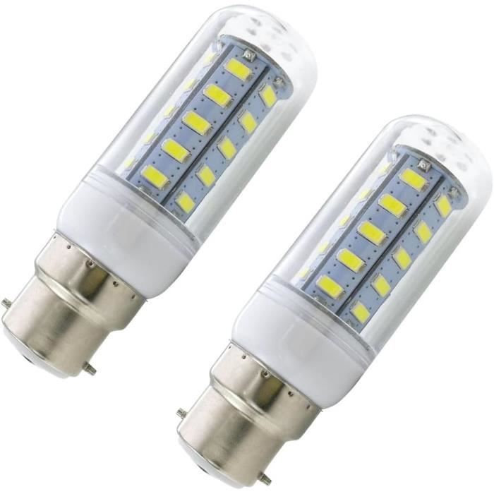 2X ampoule de maïs Led B22 6W, blanc froid, 36 Smd 5730 B22 ampoule de ...