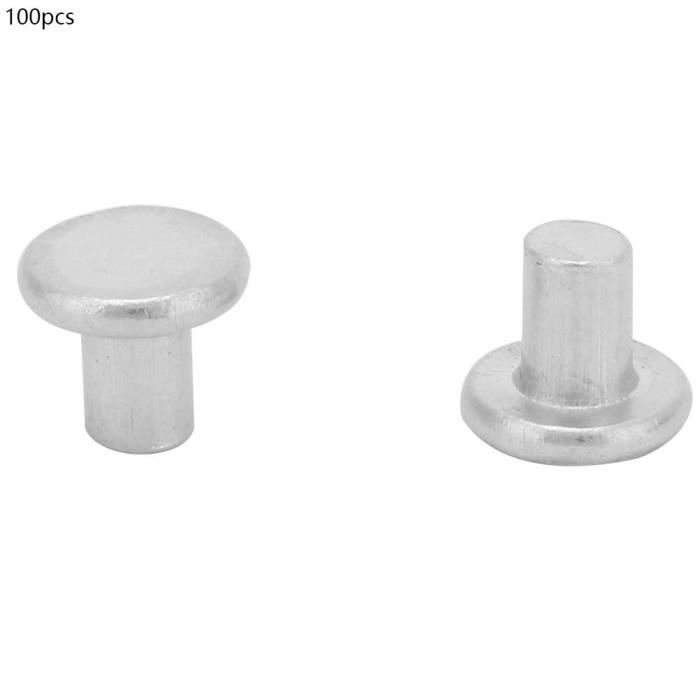 Rivet en aluminium massif 100 pièces accessoires d'outils M3-3/4/5 ...