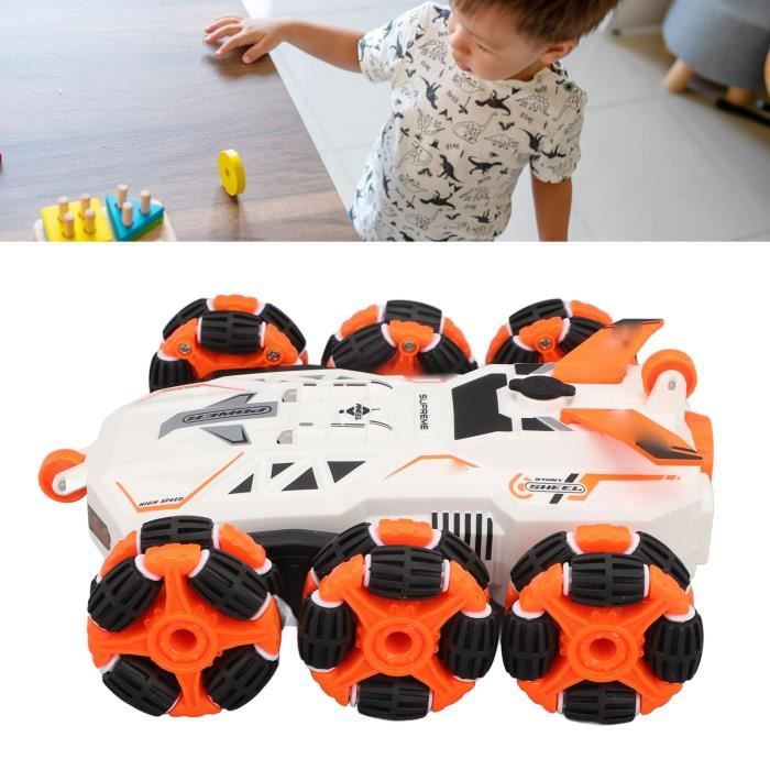 VGEBY Voiture télécommandée tout-terrain Stunt Drift 6WD 2,4G avec musique et effets de ...