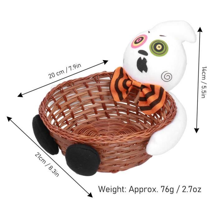 VINGVO Porte-bonbons tissé en bambou mignon avec poupée pour décoration ...