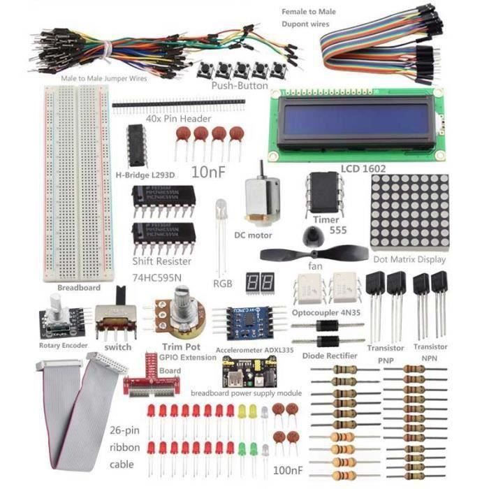 Project Super Starter Kit w7-Segment, Dot Matrix Display for Raspberry Pi Di46175 - Cdiscount ...