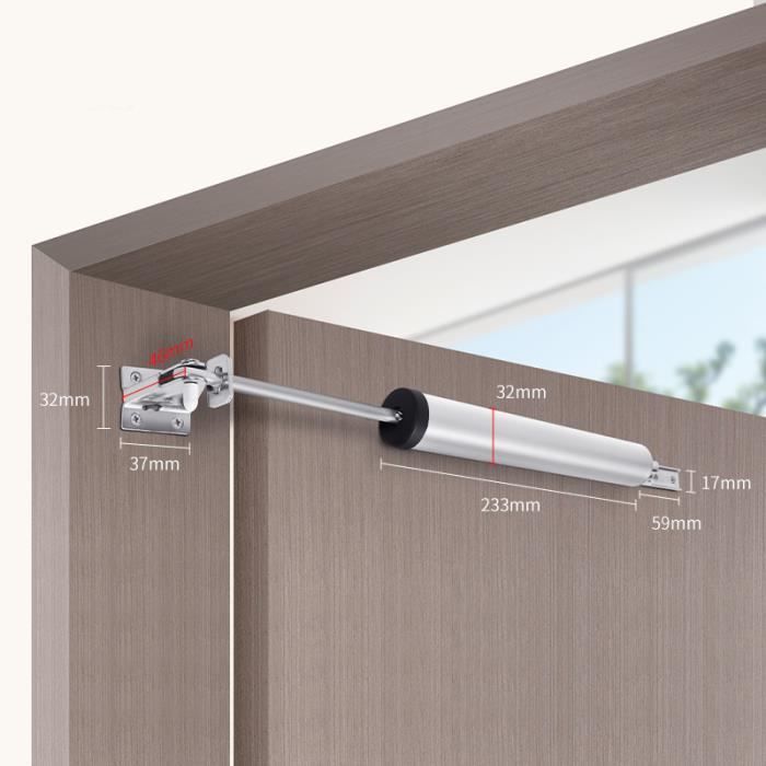 FERME-PORTE - GROOM ,Silver 35kg--Ferme porte réglable, butée à 100 ...