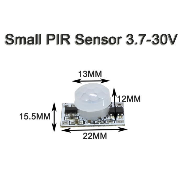 12V Small PIR sensor -Interrupteur tactile à ressort hélicoïdal ...