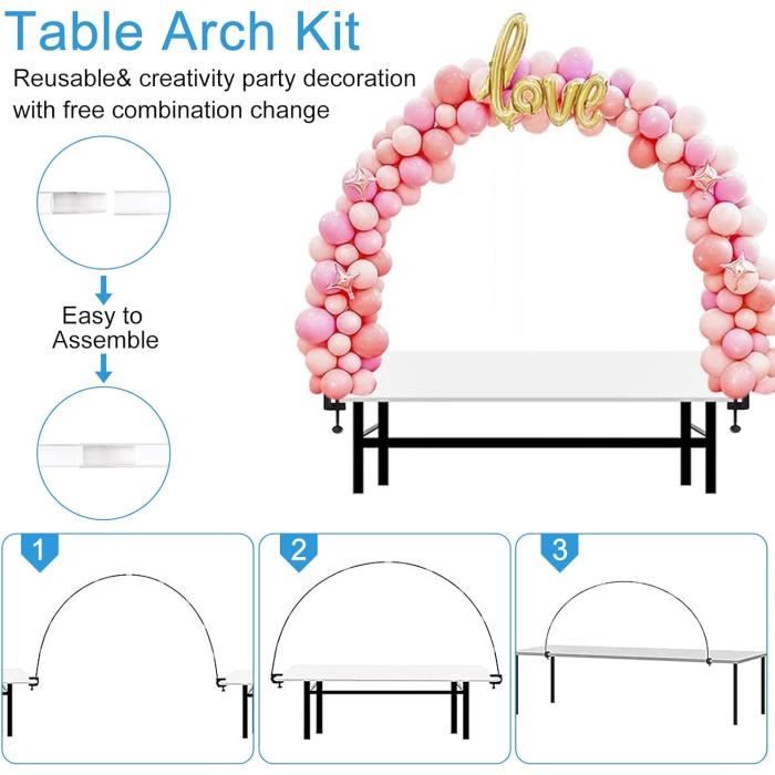 Kit D'Arche De Ballon, Balloon Arched Kit Réutilisable Arche Ballon ...