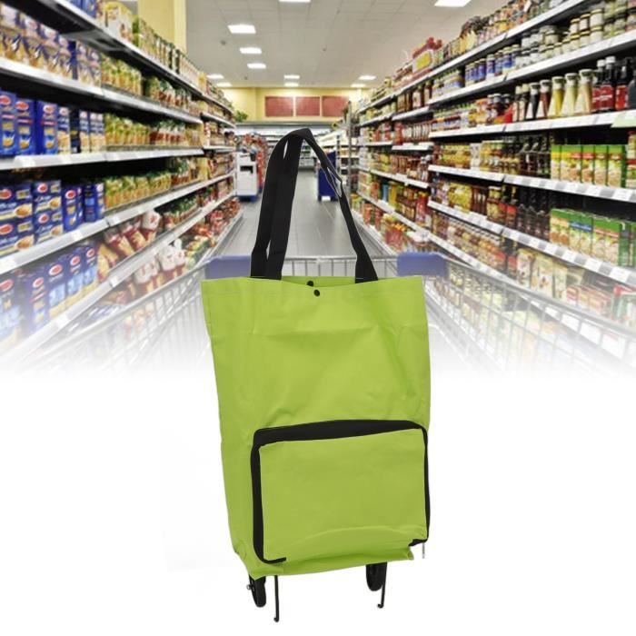 Omabeta Caddie pliable Chariot de courses pliable avec roulettes, sac ...