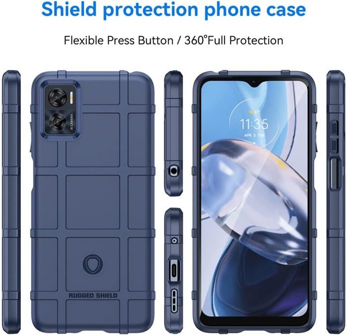 Coque pour Motorola Moto E22 Moto E22i Anti-Chute Robuste TPU Heavy ...