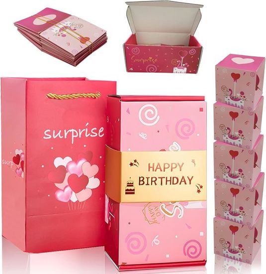 Boîte Cadeau Rose,Boîte Cadeau Surprise,Boîte Surprise Originale,Boîte ...