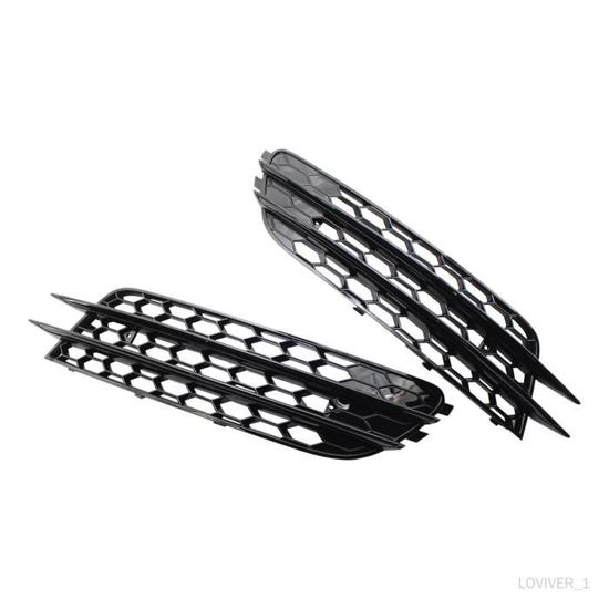 Pièces de calandre de pare-chocs avant 4G0807682 4G0807681 Noir ...