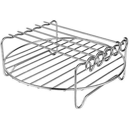 FRITEUSE ELECTRIQUE Depory Grille à brochettes pour friteuse Air Fryer ...