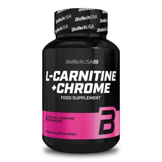 L-Carnitine BioTech USA - L-Carnitine+Chrome - 60 Gélules - Cdiscount ...