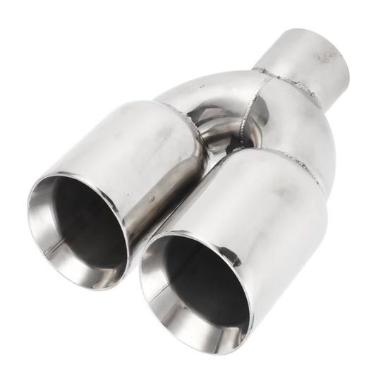 Embout d'échappement double - Aramox - Universel - Acier inoxydable ...