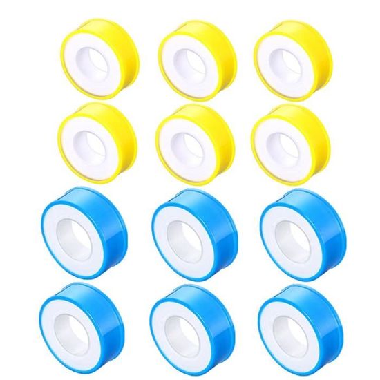 Dzsomt PTFE Ruban étanchéité 12 pièces Rubans PTFE Bande d'étanchéité ...