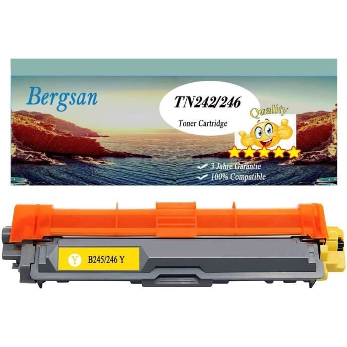 Toner jaune compatible avec TN242 TN246 TN-241 TN-245 pour MFC-9332CDW ...