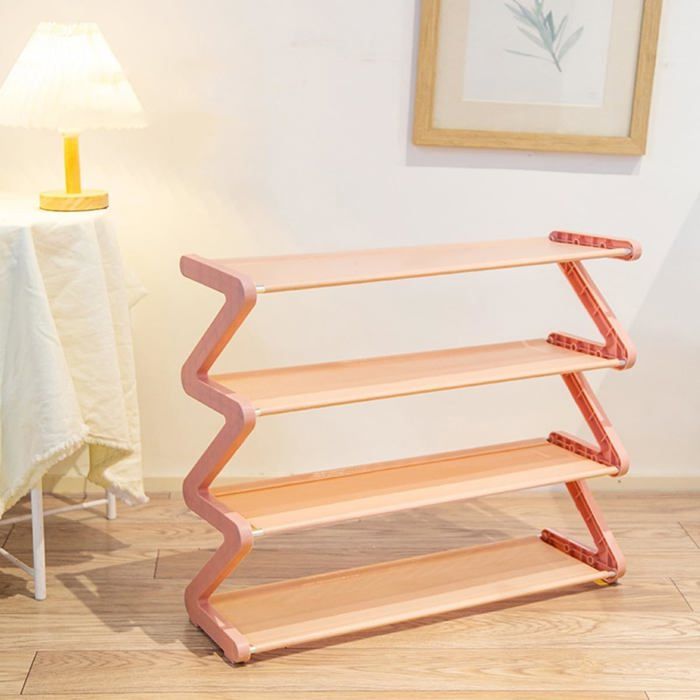 Petit Rack À Chaussures 4 Niveaux Rangement De Chaussures, Mince ...