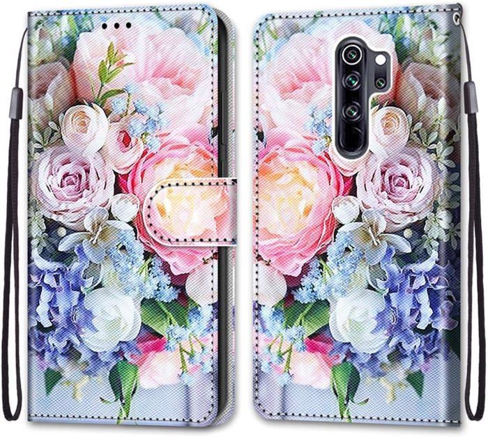 Coque Xiaomi Redmi Note 8 Pro en Cuir PU Portefeuille avec 360 ...
