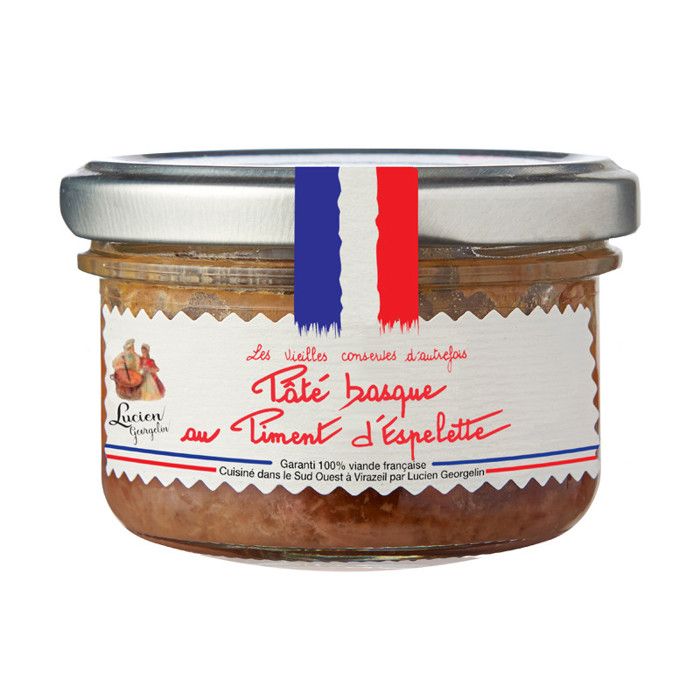 Paté Basque au piment d'Espellette Lucien Georgelin le bocal de 70g ...