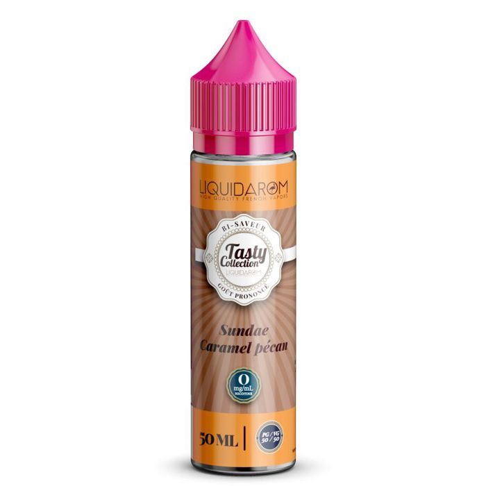 Tasty Collection sundae caramel pecan 100ml avec 2 boosters de nicotine ...