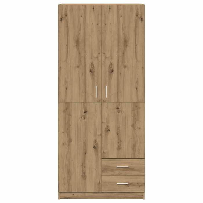 Moderne Garde-robe BURKE, Armoire de chambre, avec rangement, chêne ...