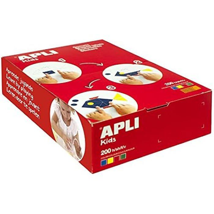 Gommettes Rondes - APLI - 200 Feuilles - Multicolore - 200 Pièces ...