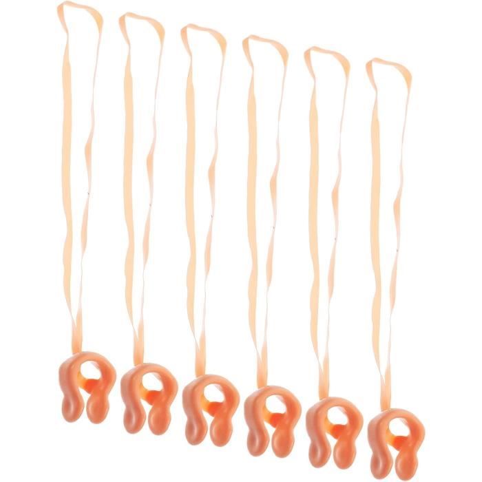 Lot De 6 Pince-Nez En Silicone Avec Sangle De Protection Nasale Pour ...