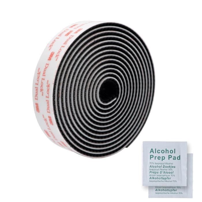 3M Sj3550 Dual Lock Noir Bande Auto-Adhésive Extra Forte Flexible ...