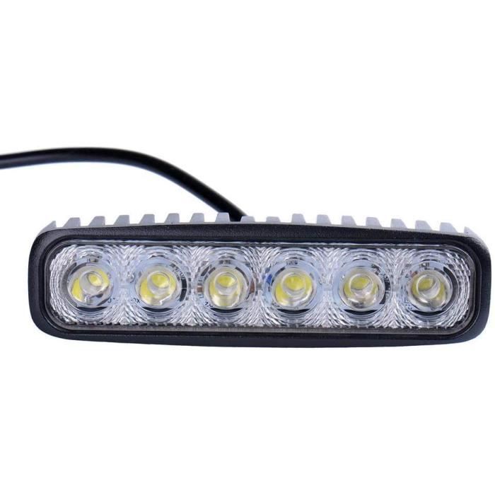 Phare de Travail LED, 7''18W Projecteur LED Voiture 12V 24V Etanche ...