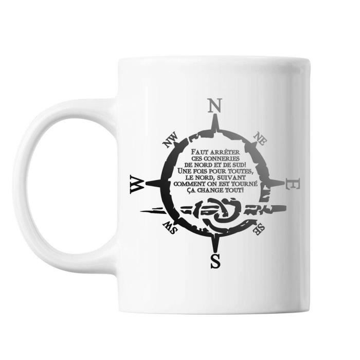 Mug Nord Sud référence Perceval Kaamelott Blanc Tasse Cadeau Personnalisé - Cdiscount Maison