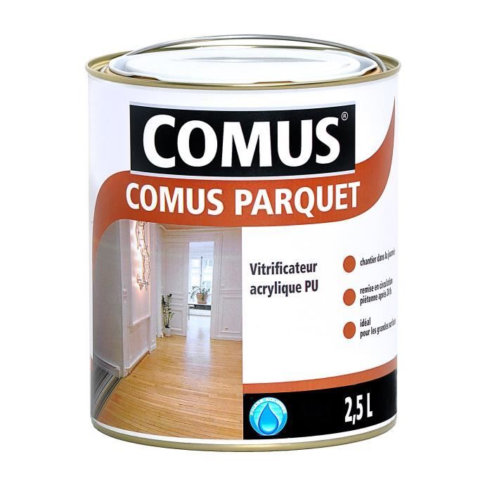 COMUS PARQUET - Chêne moyen BRILLANT 2,5L - Vitrificateur acrylique ...