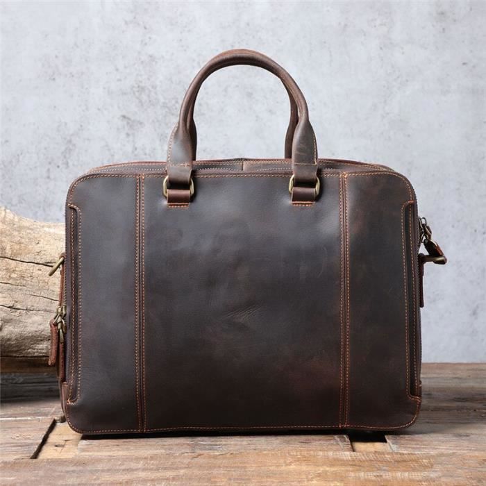 Valise Ou Bagage Vendu Seul CRAZE SAO5W vintage natural leather men's ...