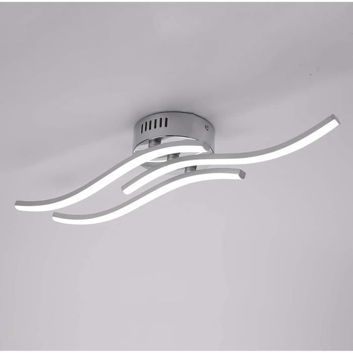 Plafonnier LED - DORLINK - Modèle Vague - 18W - 4000K - 3 Lumières ...