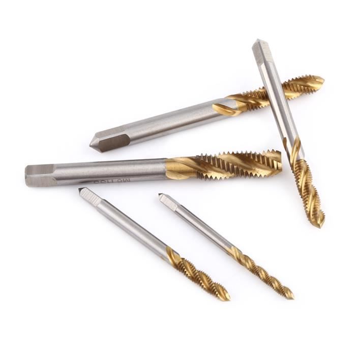 Tarauds à vis haute dureté - EJ.LIFE - M3 M5 M6 M8 - Acier rapide 6542 ...