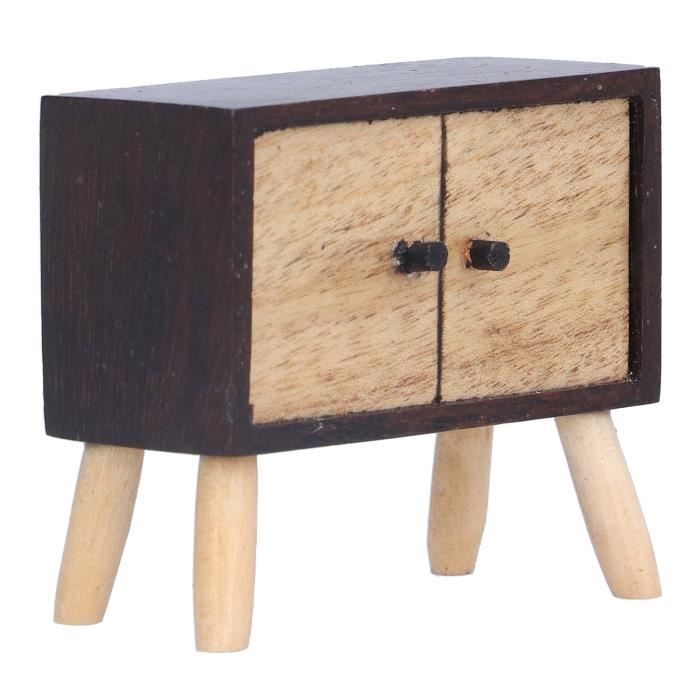 Fafeicy Meuble TV maison de poupée Meuble TV Miniature Meubles De Maison De Poupée Polyvalents ...