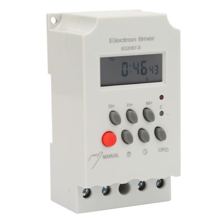 GOTOTOP Minuterie programmable Minuterie électronique 220VAC 25A de ...